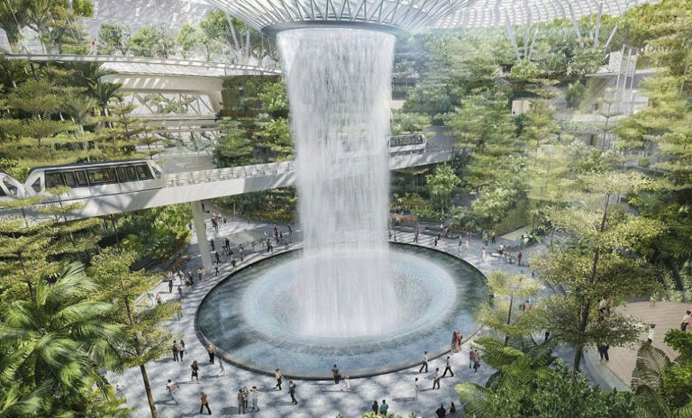 Changi Airport Unveils The Mother Of All Indoor Indoor Waterfalls