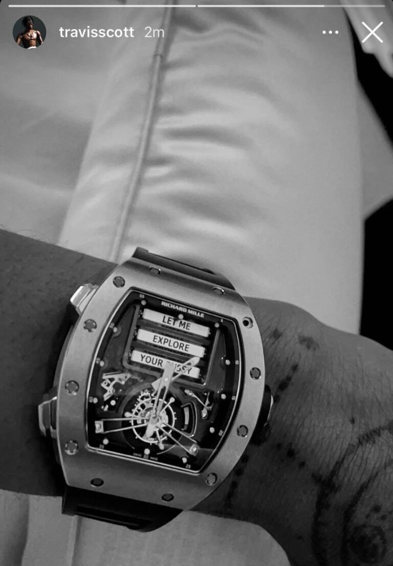 Travis Scott's Rare $1 Million Richard Mille RM 69 'Manual Winding ...