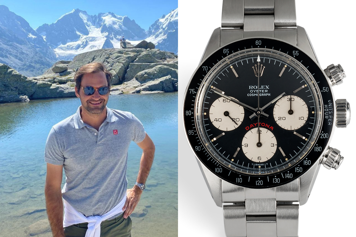Roger Federer Relaxes In Switzerland With A Refreshing New Rolex