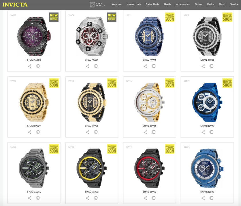 Shaquille O'Neal’s Invicta Watch Collection Misses Harder Than His Free ...