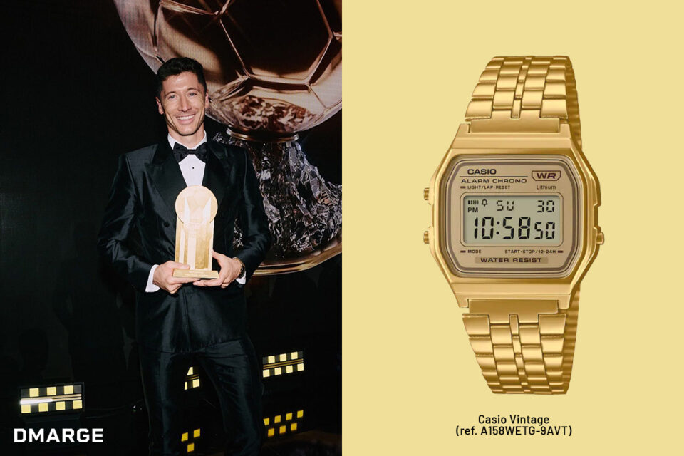 Robert Lewandowski Chooses Casual Casio for the Ballon d’Or Ceremony