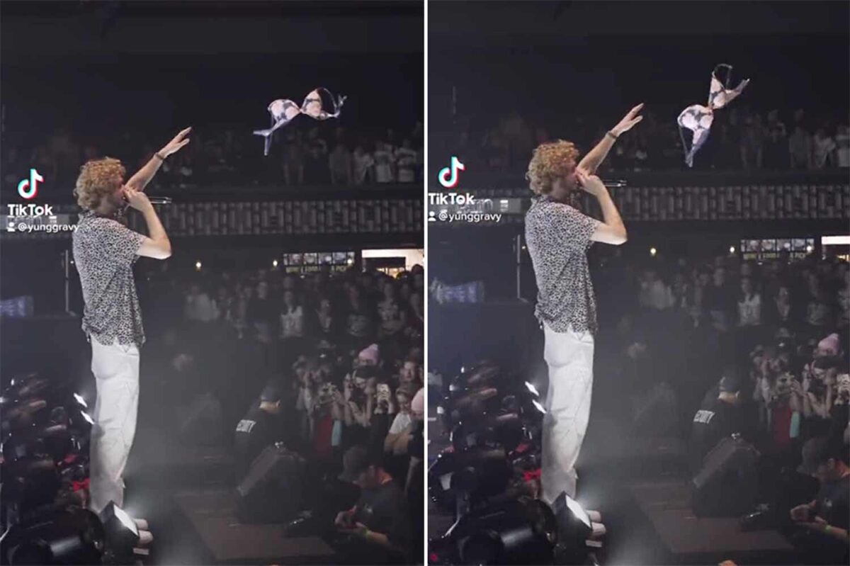 Rapper Yung Gravy Pummelled With Bras After Pledging Money To Women's ...