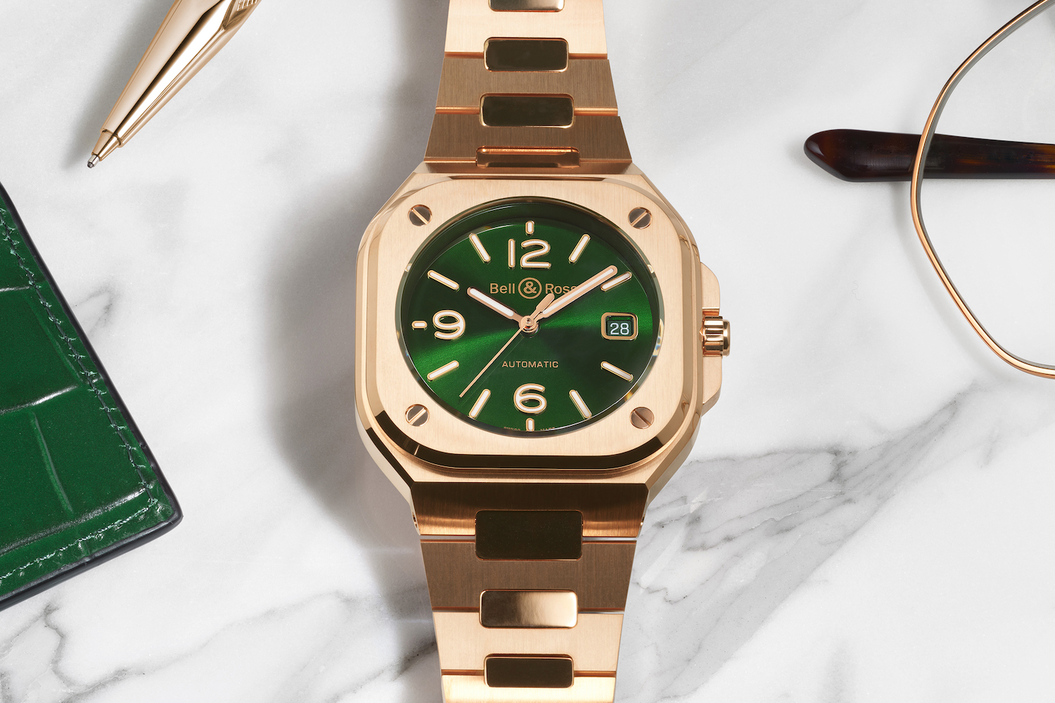 Bell & Ross Debuts Luxurious BR 05 with a Bold Green and Gold Touch