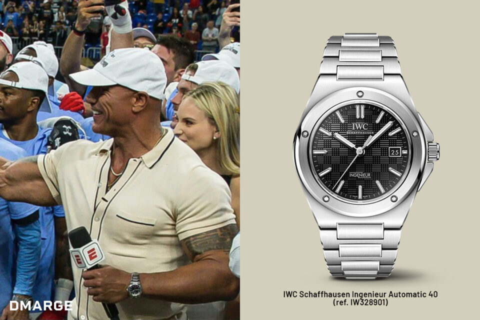 Dwayne ‘The Rock’ Johnson Shows Off New IWC Ingenieur Automatic 40 at ...
