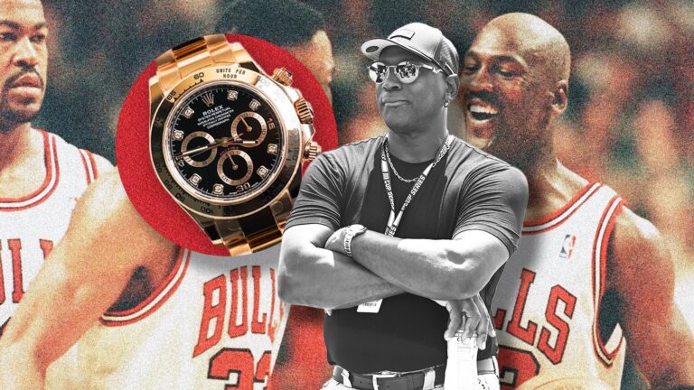 Michael Jordan Pairs 'Dorky Dad' Outfit With $100,000 Rose Gold Rolex ...