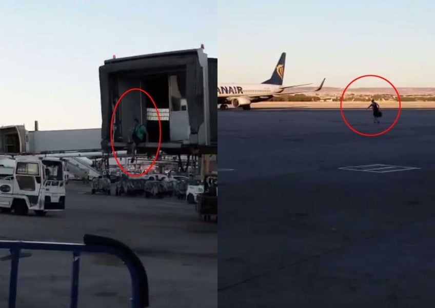 Ryanair Passenger Falls From Jet Bridge In Desperate Bid To Catch ...
