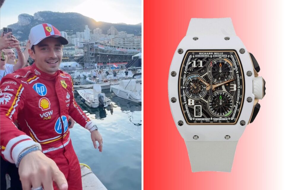 Ferrari Driver Charles Leclerc Dives Headfirst Into Monaco's Port ...
