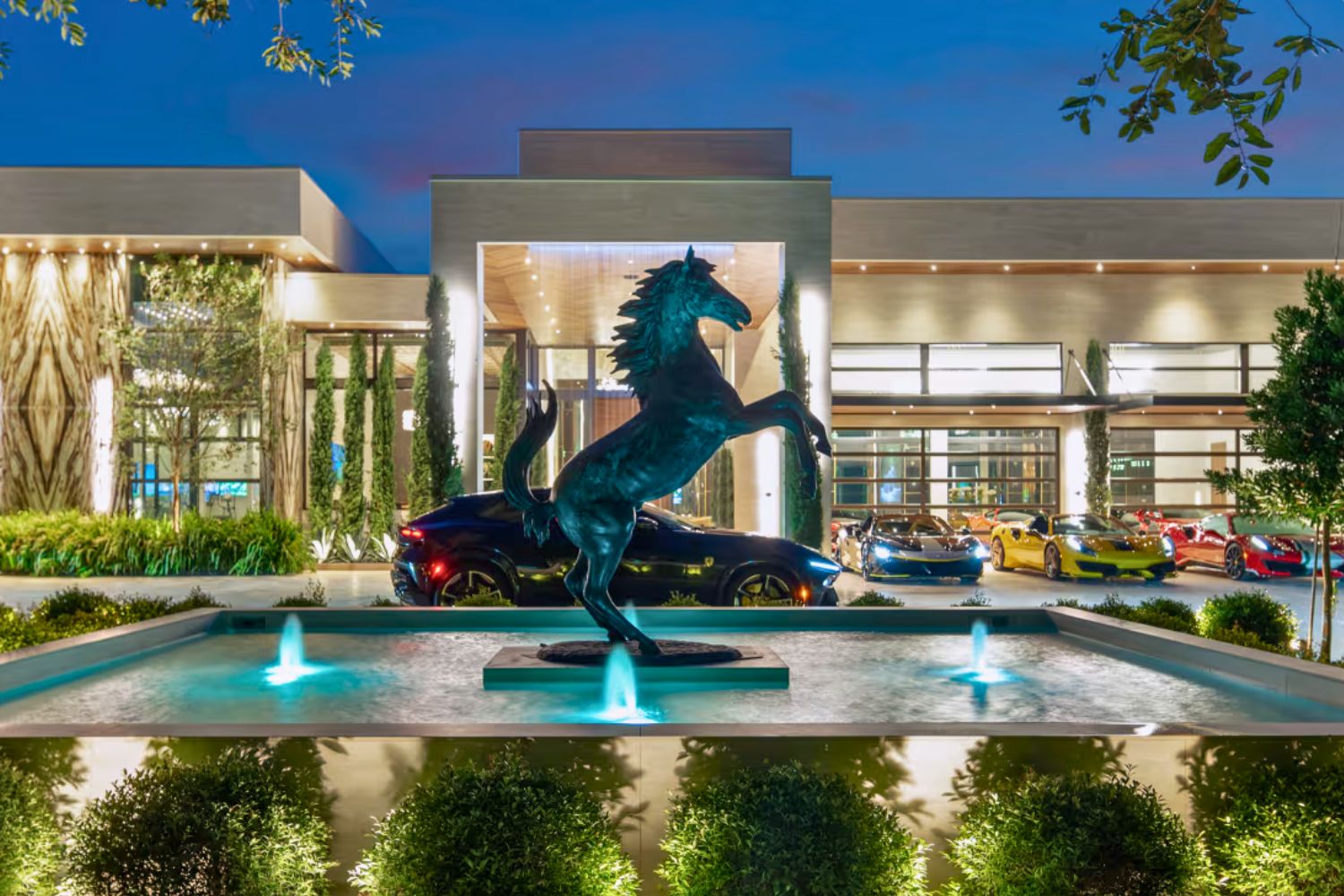 This Ferrari-Themed Mega Mansion Just Sold for $100 Million But Its New ...
